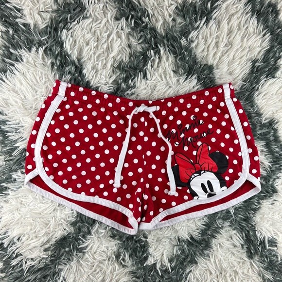 Disney | Shorts | Disney Womens Minnie Shorts Red Size Large | Poshmark